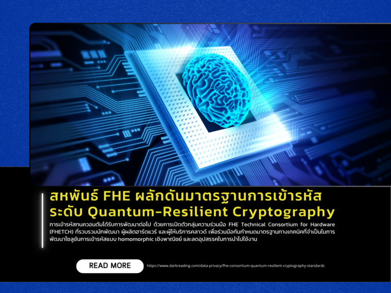 สหพันธ์ FHE ผลักดันมาตรฐานการเข้ารหัสระดับ Quantum-Resilient Cryptography - Thailand Computer ...