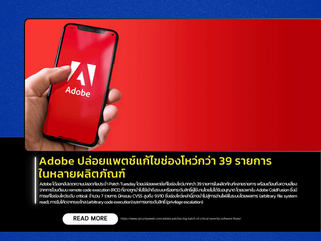 Adobe Releases Patches for Over 39 Vulnerabilities Across Multiple ...