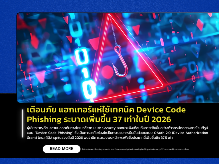 Alert: Surge in Device Code Phishing Attacks—Up 37x in 2026 - Thailand ...